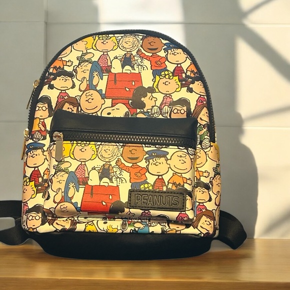 Peanuts | Bags | Peanuts Character Print Backpack Nwot | Poshmark